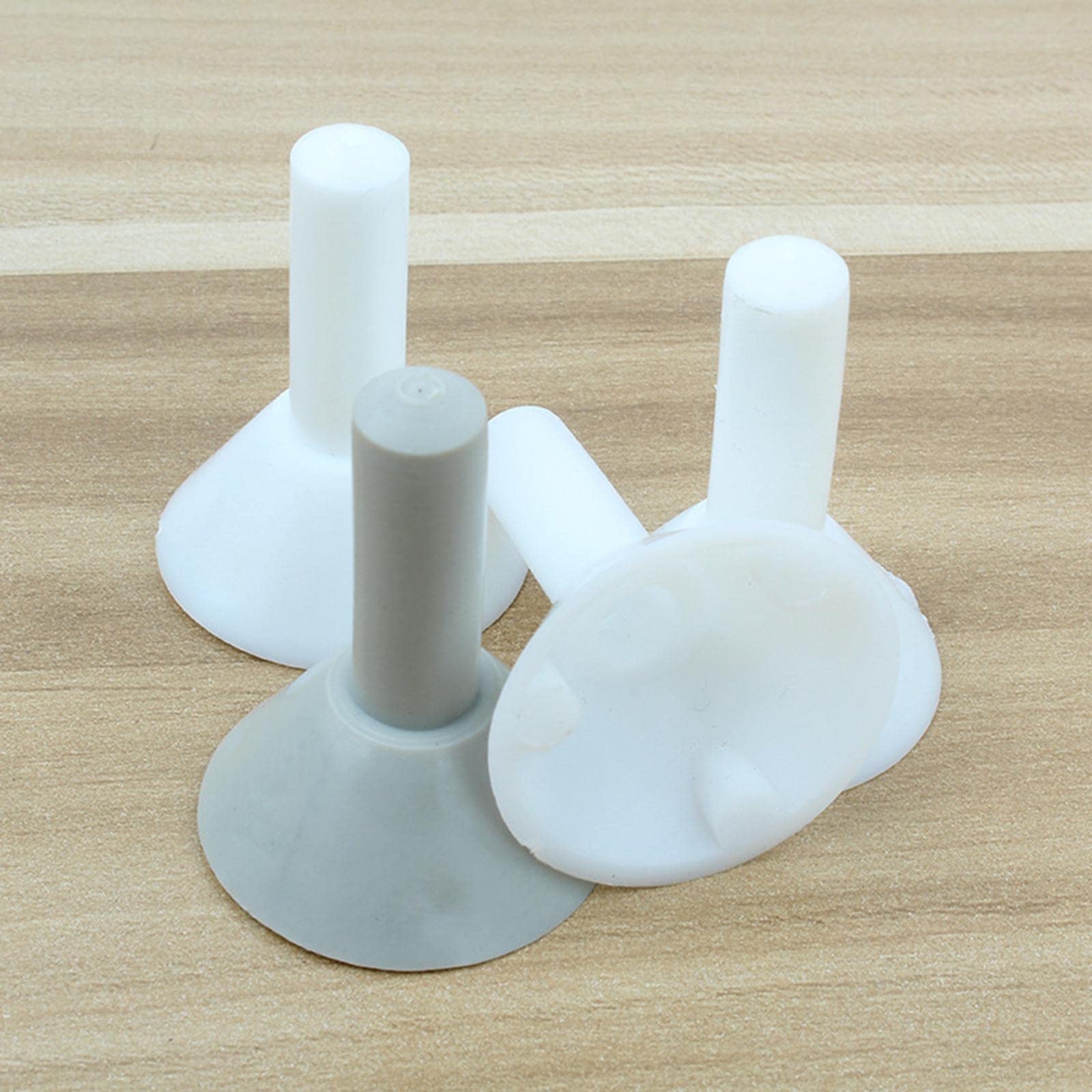 Esquirla 4Pcs Tent Pole Insulation Proof Caps, Tent Pillar End Insulating Anti Hat for Backpacker Camping, Grey