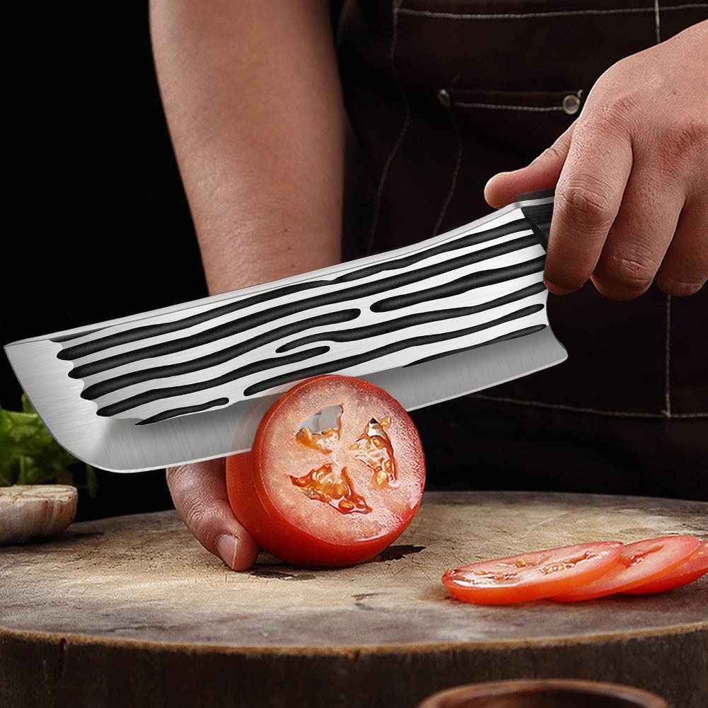 Hong Won Meat Cleave,Cleaver Knife for Meat Cutting, High Carbon German Stainless Steel with Ergonomic Handle for Home, Kitchen & Restaurant