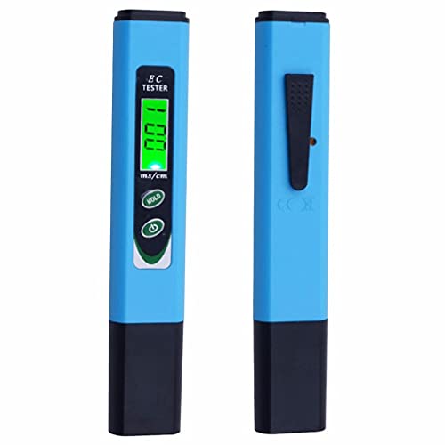GHGHF Digital EC Meter Tester with Backlight ATC Conductivity Water Quality Measurement Tool for Swimming Pool Aquarium