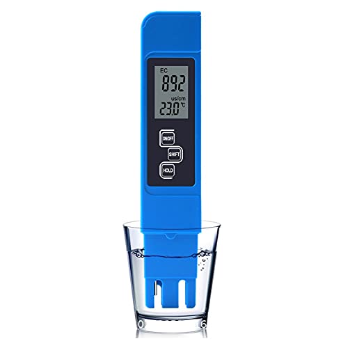GHGHF LCD Digital 3 in1 Meter Tester 0-9990ppm Conductivity Detector Water Quality Monitor Purity Measure Tool
