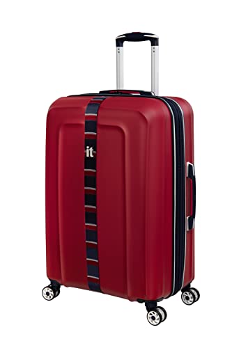 it luggage Jupiter 28" Hardside Checked 8 Wheel Expandable Spinner, Red