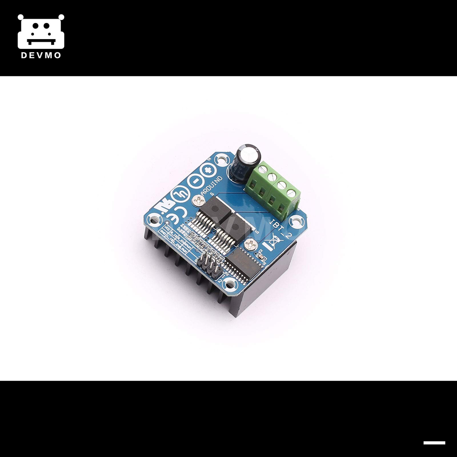 DEVMO BTS7960B 43A Double DC Stepper Motor Driver Module H-Bridge PWM Smart Car Compatible with Ar-duino,Raspberry Pi