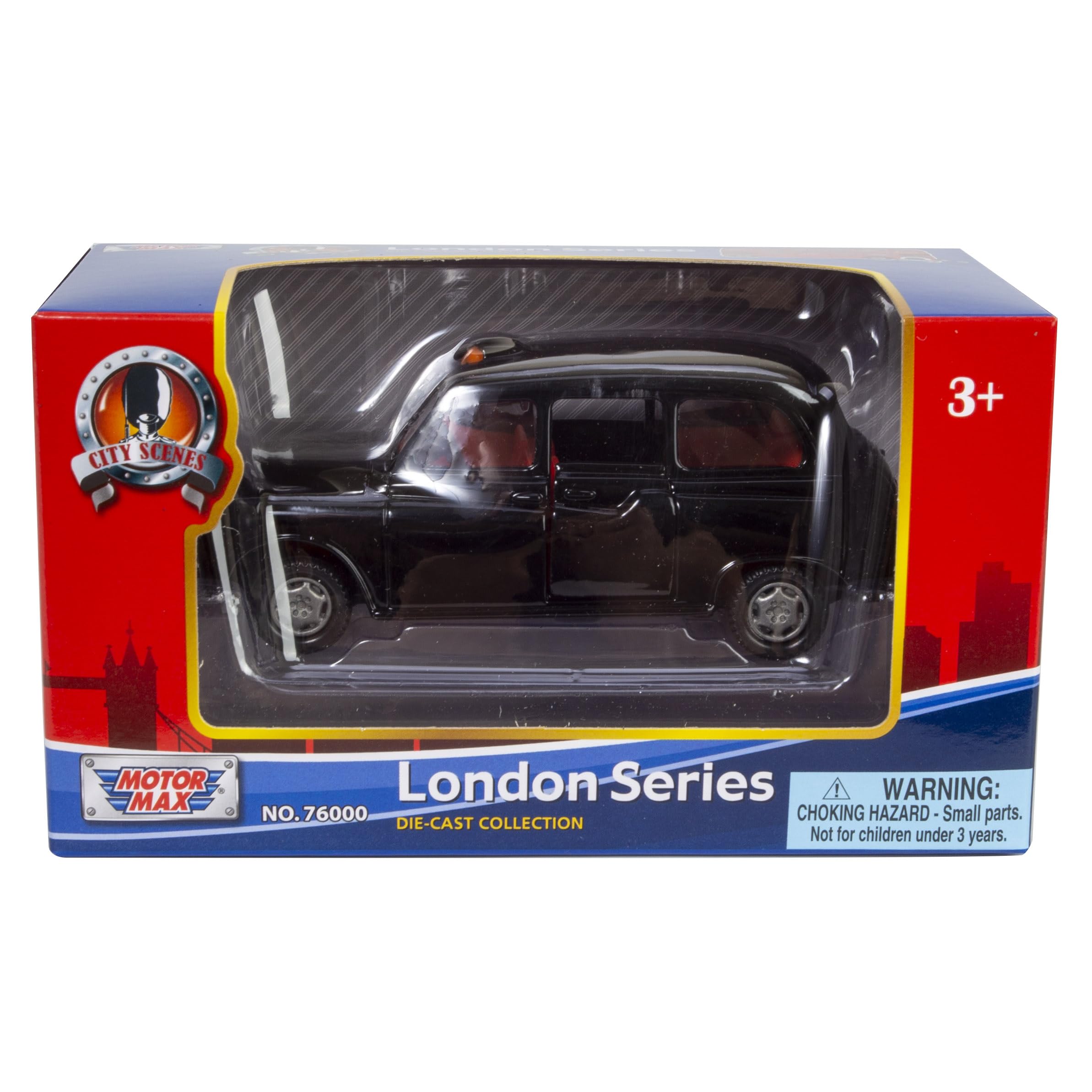 London Taxi 1/38 Scale Diecast Model Toy Car 4.75" Long Motormax 76003
