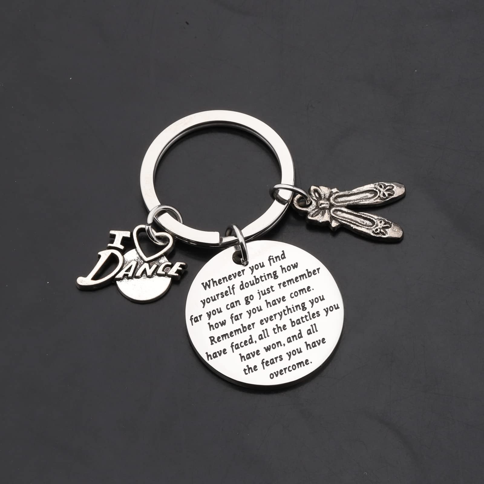 Encouragement Gifts Dancer Keychain Dance Themed Jewelry Dance Team Gift (Dancer whenever)