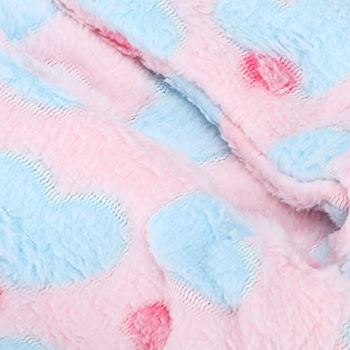 GLOGLOW Pet Hanging Hammock, Machine Washable Small Animal Hammock for Mice Hamsters Guinea Pigs Hedgehogs Squirrels for Running Relaxing Playing(L, Love Powder)