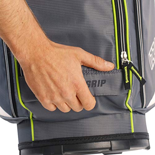 Izzo Golf Izzo Ultra-Lite Cart Golf Bag With Single Strap & Exclusive Features, Navy Blue/Light Blue