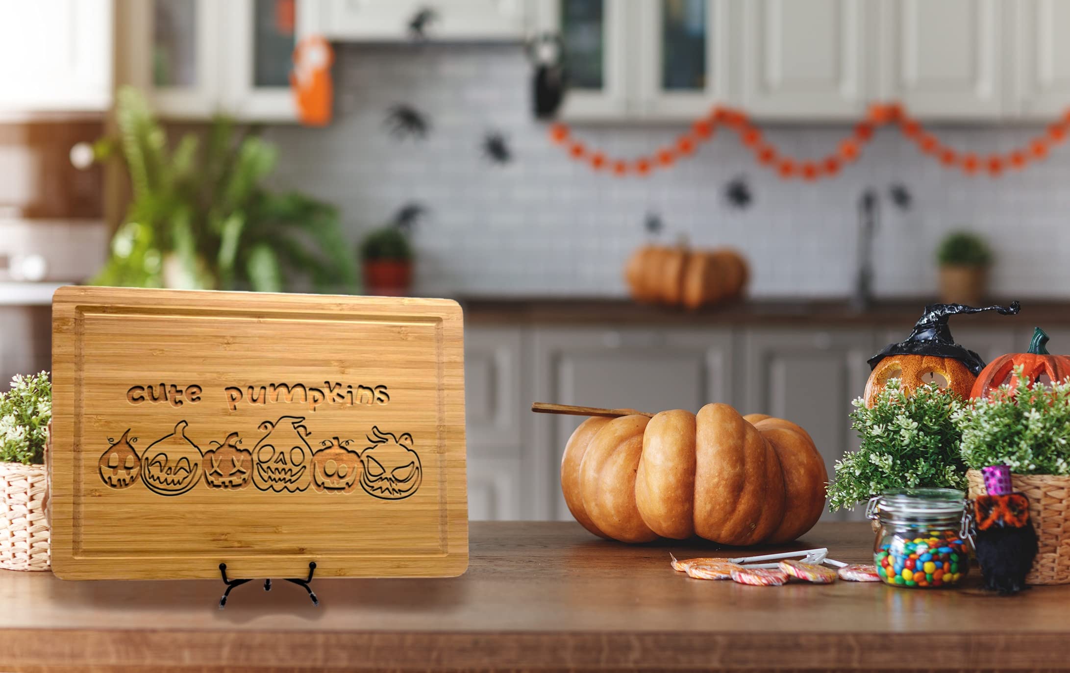 Hocus Pocus Cutting Board or Kitchen Decor for Halloween Party, Custom Designs for You, Custom Engraved Gift for Mom, Grandma, Grandpa, Dad, Parent, Couple, Daughter, Sister