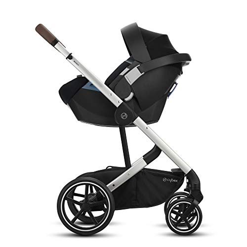 Cybex Balios S Lux Toddler and Baby Stroller with Reversible Seat, Unique One-Pull Harness, and Multiple Recline - Travel System Ready, with One Hand Fold, Deep Black