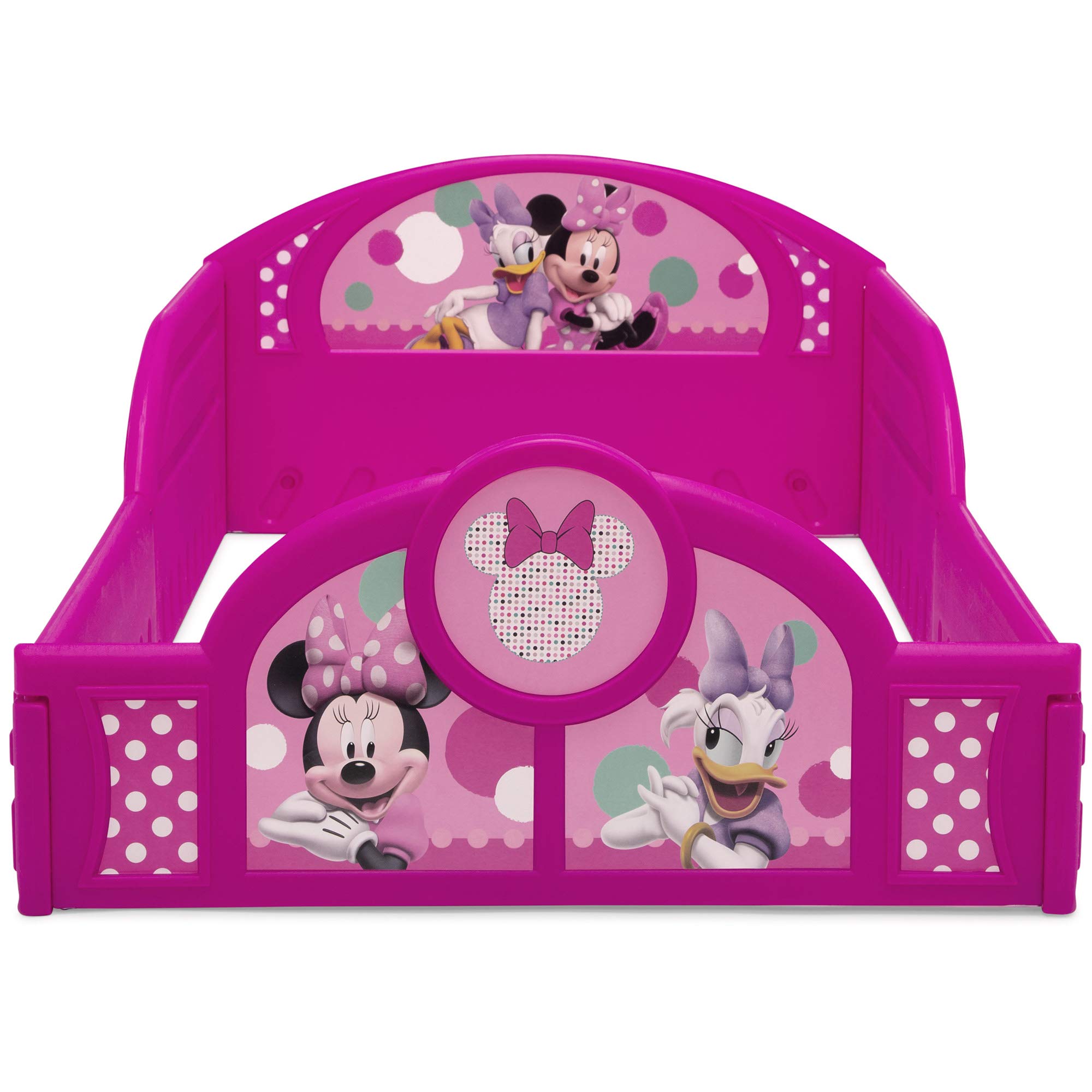 Delta Children Disney Frozen II Plastic Sleep and Play Toddler Bed with Attached Guardrails