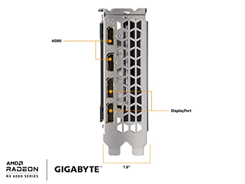 Gigabyte Radeon RX 6650 XT Eagle 8G Graphics Card, WINDFORCE 3X Cooling System, 8GB 128-bit GDDR6, GV-R665XTEAGLE-8GD Video Card