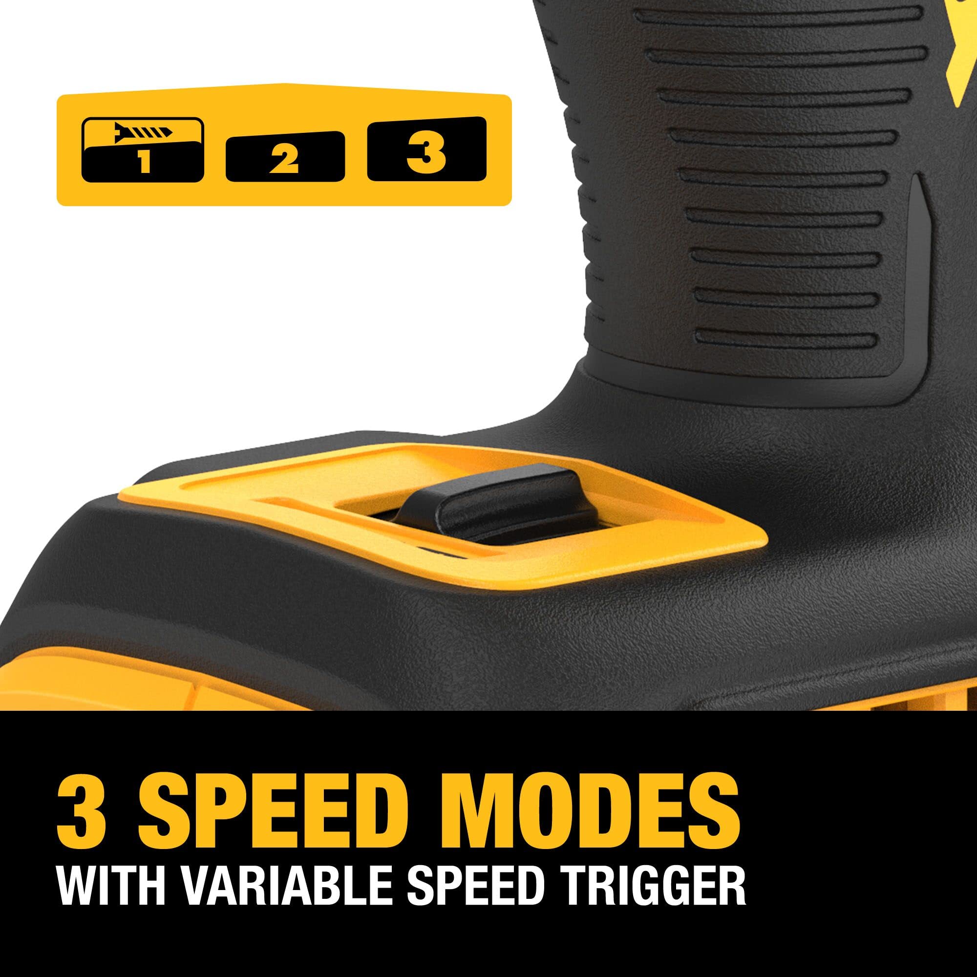 DEWALT 20V MAX Impact Driver, Cordless, 3-Speed, Battery and Charger Included (DCF845D1E1)