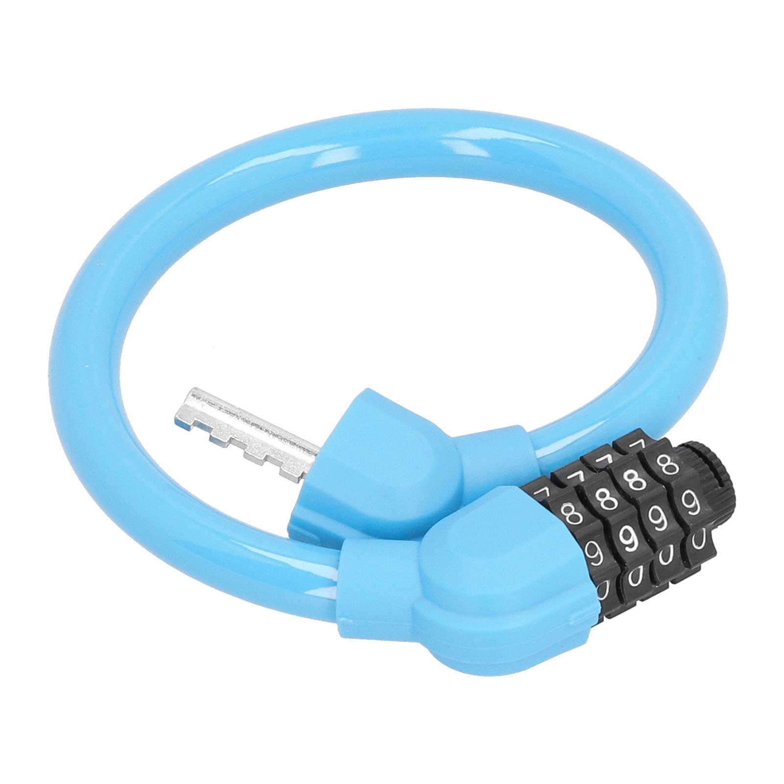 Ertuan Bicycle Cable Locks for Cycling Outdoors - Bike Lock Bike Lock Cable, Bicycle Locks Anti Theft Bike Lock High Security Bicycle Locks Bicycle Cable Locks for Outdoors (Blue)