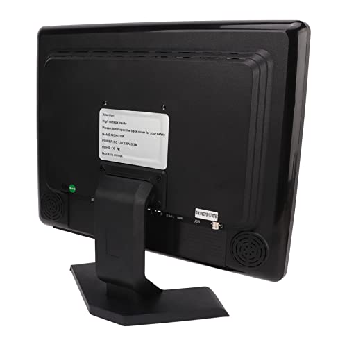 HD LCD Monitor, Clear Picture ABS Light 100‑240V VGA AV BNC USB DC Input Monitor Multifunctional for Computers (US Plug)