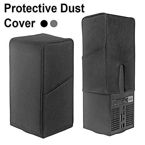 Dsut Cover for Xbox Series X Console Premium Nylon Cloth Anti Scratch Waterproof Cover Sleeve and Dust-Proof with Back Cable Port