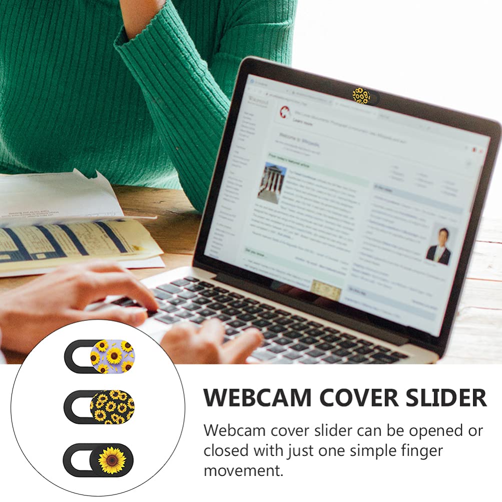 SOLUSTRE 18 pcs Camera Cover Laptop Webcam lid Webcam Blocker Tablet Laptop Tablet Computer Camera for Computer Webcam Cover Slide Privacy Lens Cover Computer Lens Cover Cell Phone Lens Cap