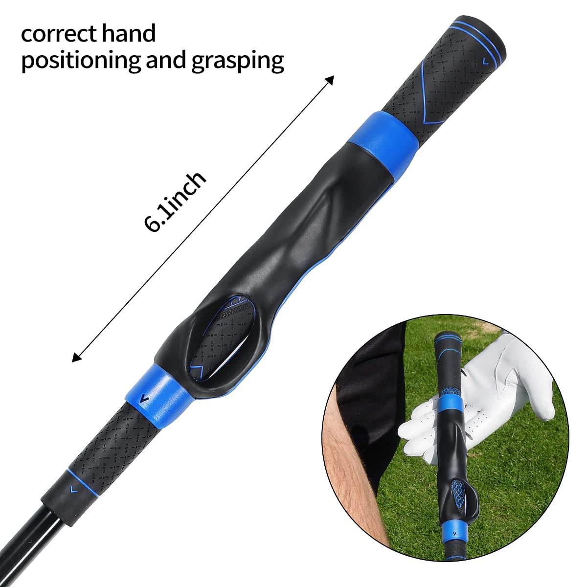 ENHUA GOLF Swing Trainer Aid Improve Flexibility Tempo,Speed Rhythm, Balance and Strength Training. Weighted Warm-Up Sticks Club for Indoor/Outdoor Swing Correction Grip Practice (Orange)