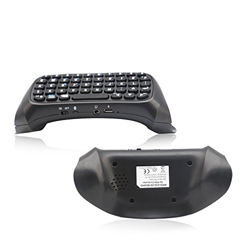 RALAN Controller keyboard for PS4, Wireless Mini Bluetooth Keyboard Gamepad Chatpad Message Keyboard for Playstation 4,Slim PS4 Controller/Phone and tablet