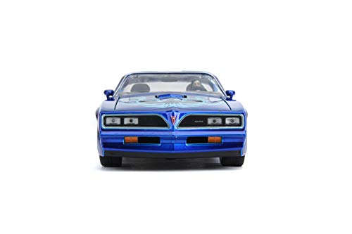 Jada Toys Hollywood Rides It Chapter Two Pennywise & Henry Bower's Pontiac Firebird, 1: 24 Blue Die-Cast Vehicle with 2.75" Die-Cast Figure