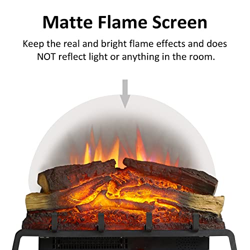 LegendFlame 25" W Free Standing Electric Fireplace Log Set (EF484), Fireplace Insert, Heater 750W/1500W, Crackling Sound, Remote Controlā¦