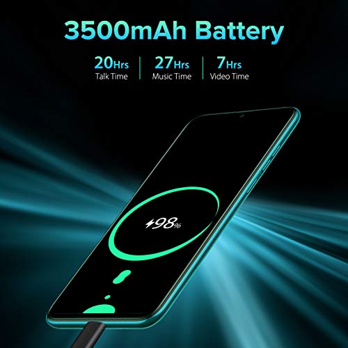 Ulefone Unlocked Cell Phone, Note 7 Unlocked Smartphone, 6.1" Waterdrop Screen, Triple Camera, 3 Card Slots, 3500mAh, 16GB Storage, Dual SIM, 3G Unlocked Android Phones, Face Unlock, GPS, Black