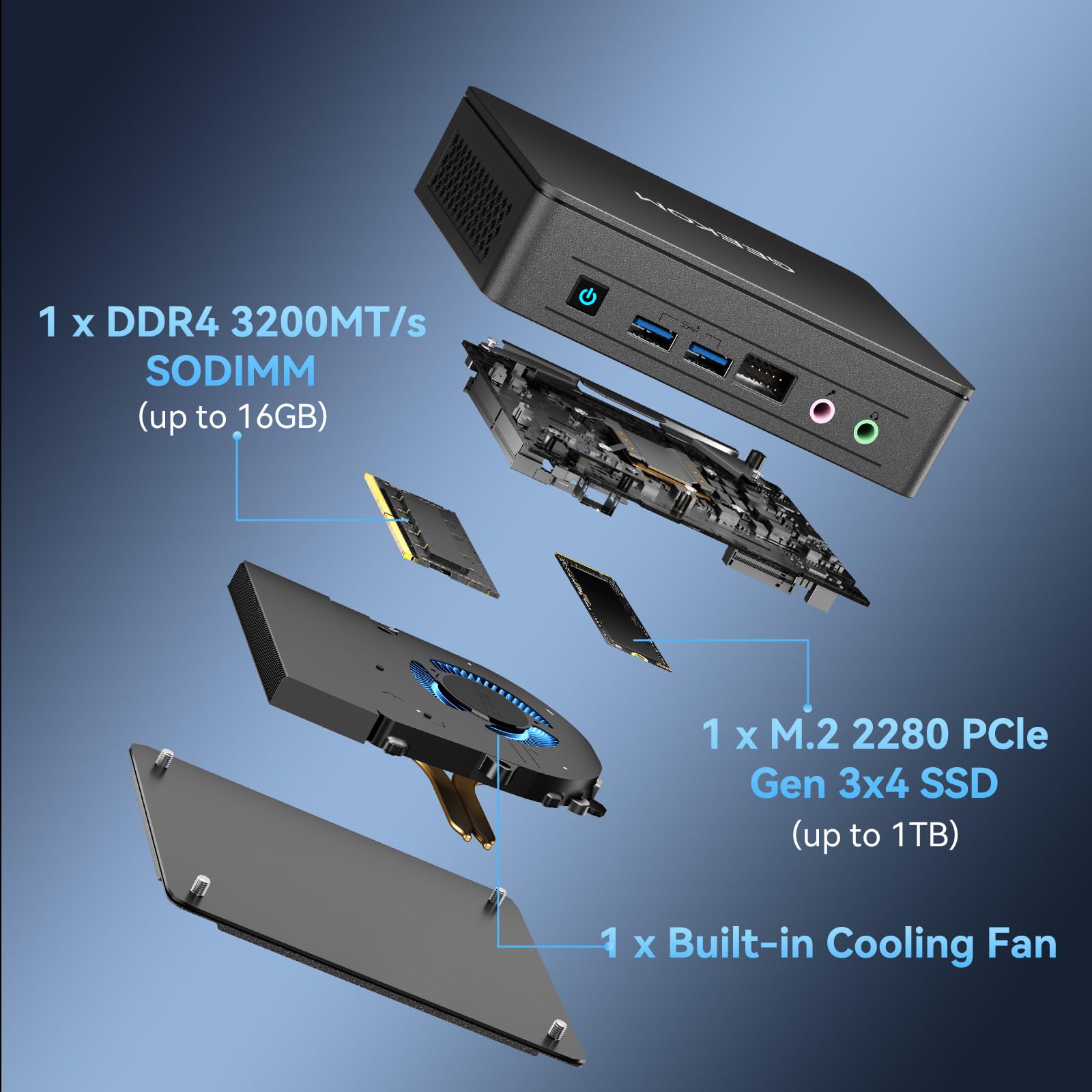 GEEKOM Mini PC, Mini IT11 Mini Computer with i7-1165G7(Up to 4.7 GHz), 16GB Dual DDR4 512G SSD Windows 11 Pro Small Desktop Computer, Support 4K UHD, Dual WiFi 6, BT, HDMI for Office/Study/Home