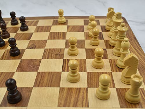 STORE INDYA Handmade Premium Wooden Magnetic Folding Chess Board Set with Storage Box -12 Inch| Travel Chess Board Game |Tournament Chess Set| Strategy Educational Board Games for Kids Adults Teens