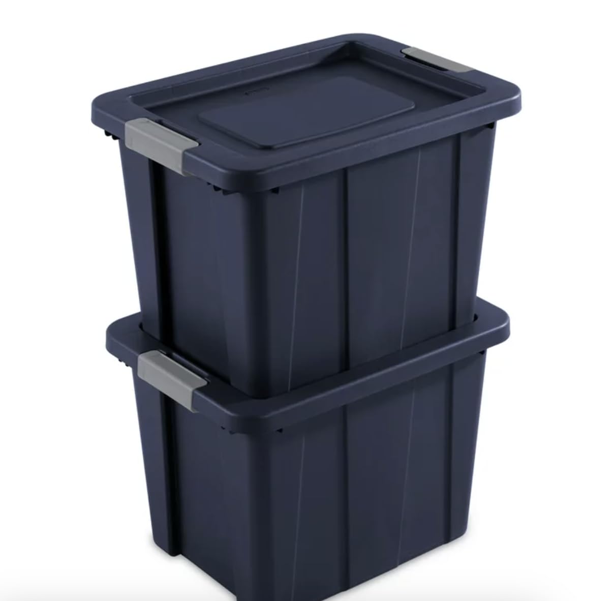 CYOIDAI DEXNEL 18 Gallon Durable Storage Bins, Latching Tuff1 Totes for Storage, Plastic Containers and Organizing, Storage Totes, Dark Indigo