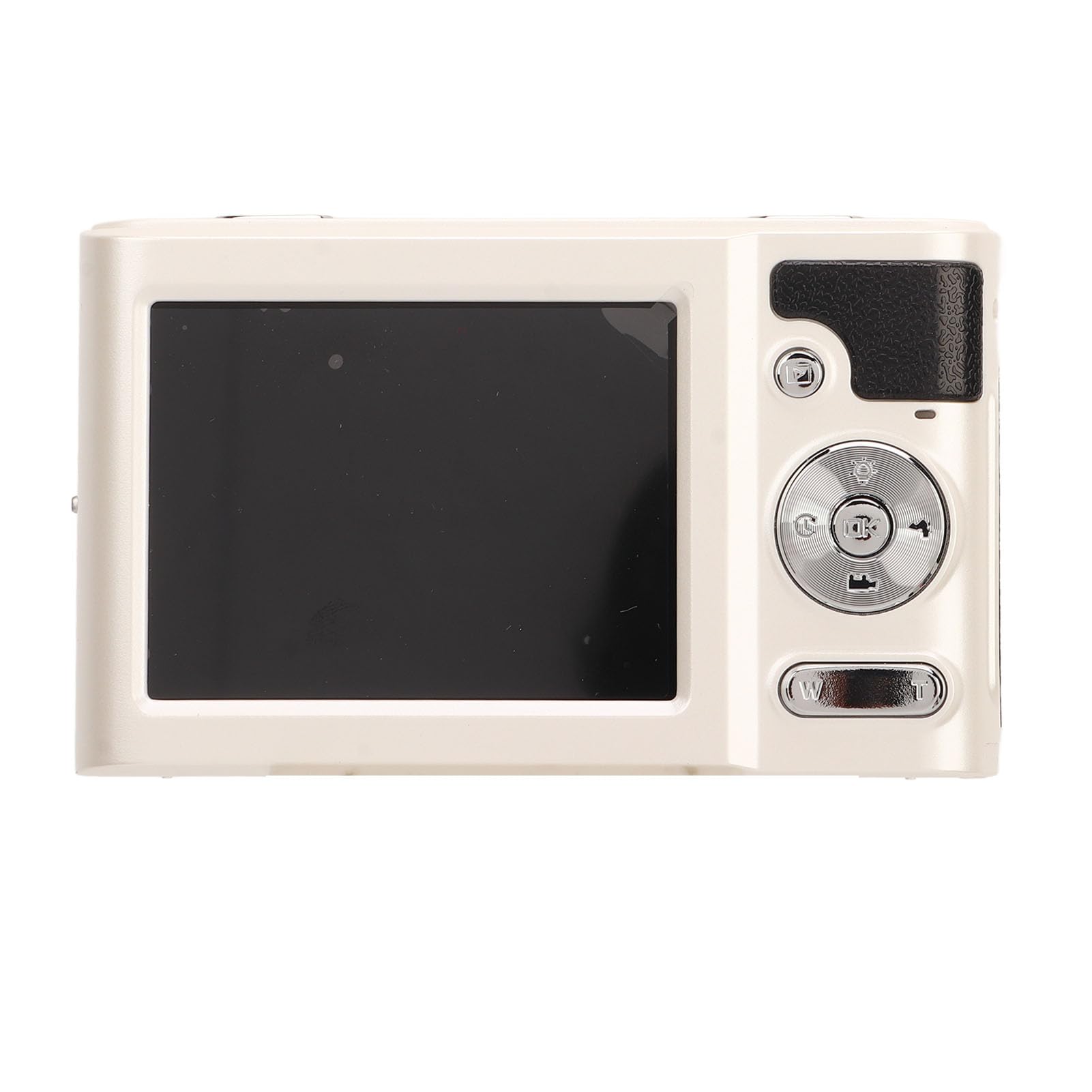 Digital Zoom Camera, Timing Photo 4K HD Smart Camera 800mAh Face Recognition 2.7 Inch TFT Screen with Electronic Shutter for Landscape Photography (White)
