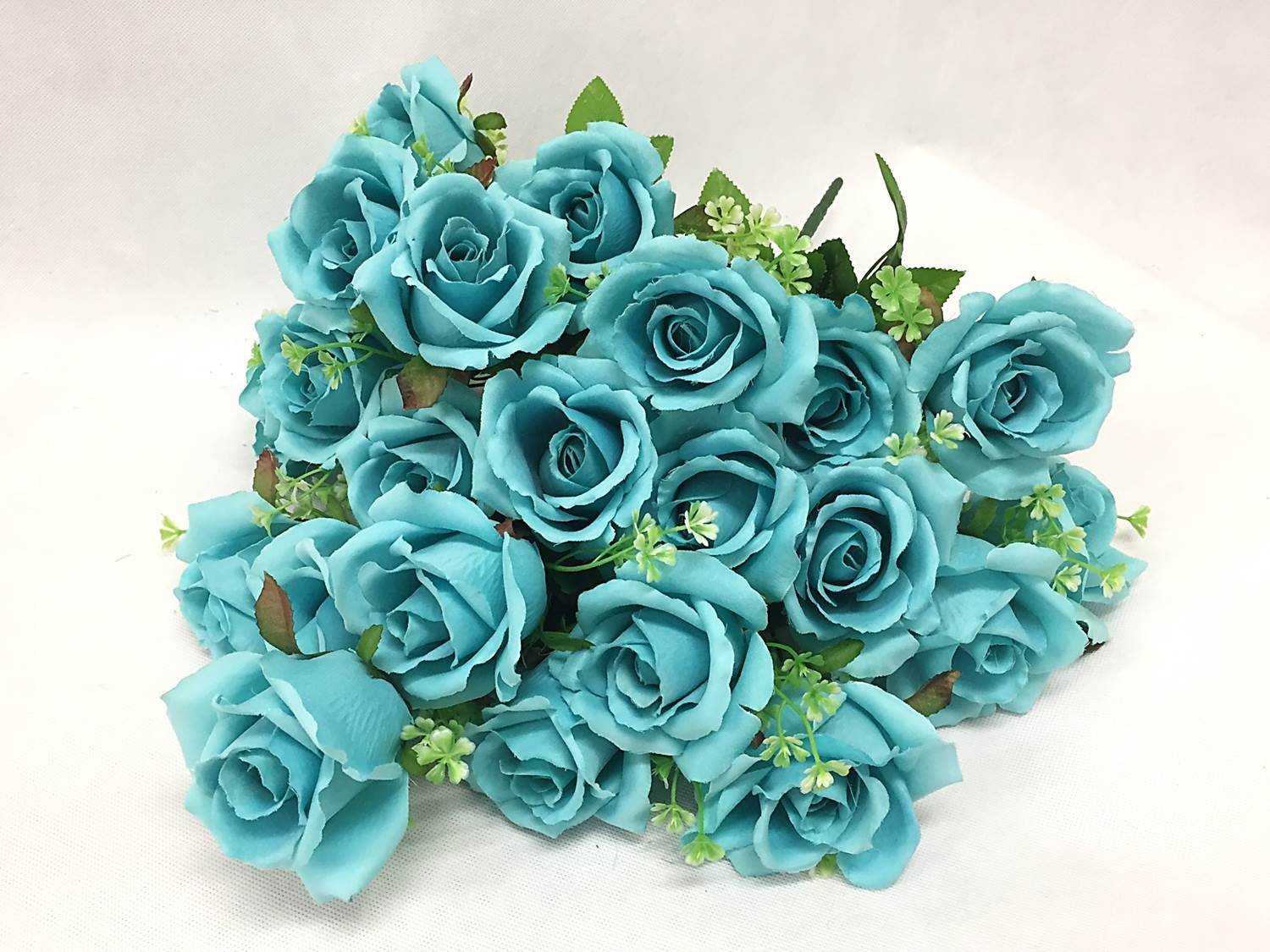 Silk Flower Garden Artificial Rose Bouquet 24 Blooms 23", Tiffany