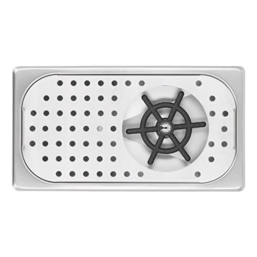 Stainless Steel Cup Washer High Pressure G1/2 in Embedded Glass Rinser for Hotels Cafes Homes