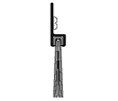 Pemko - 18100CNB48 Door Bottom Sweep, Clear Anodized Aluminum with 1" Gray Nylon Brush insert, 0.25"W x 1.875" H x 48" L