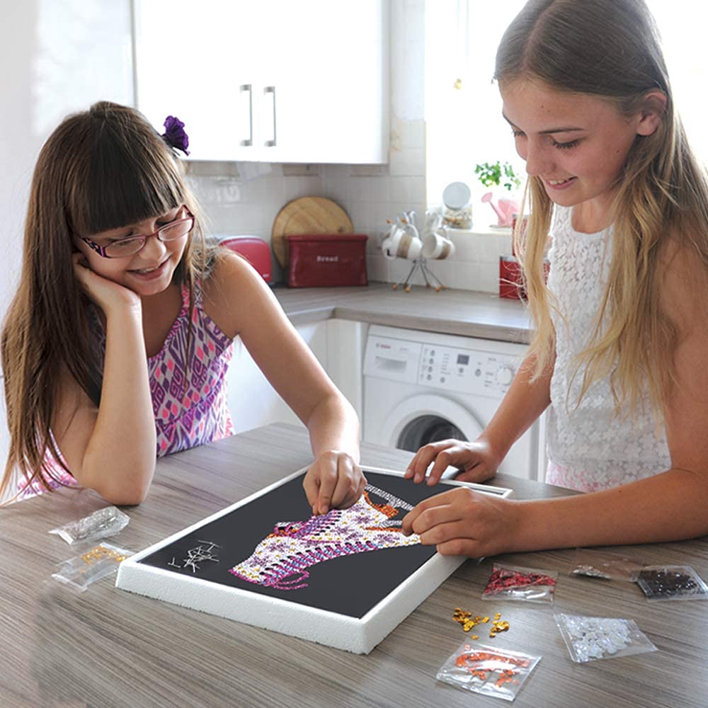 Sequin Art Purple Tiger Lily, Sparkling Arts and Crafts Kit; Creative Crafts for Adults and Kids