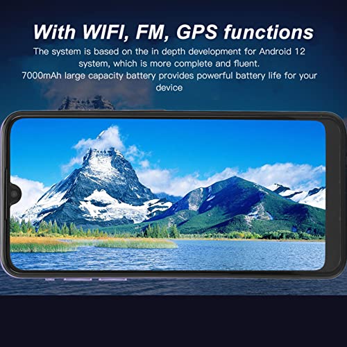 Heayzoki 6.3in Smartphone WiFi for Android 12.0 4GB RAM 64GB ROM MT6889 Octa Core 7000 Mah 8MP Front 16MP Rear Camera(US)