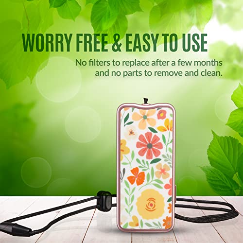 Portable Air Purifier Necklace - Rechargeable and Wearable Personal Air Device for Kids and Adults - Negative Ion Generator, Portable & Travel Size
