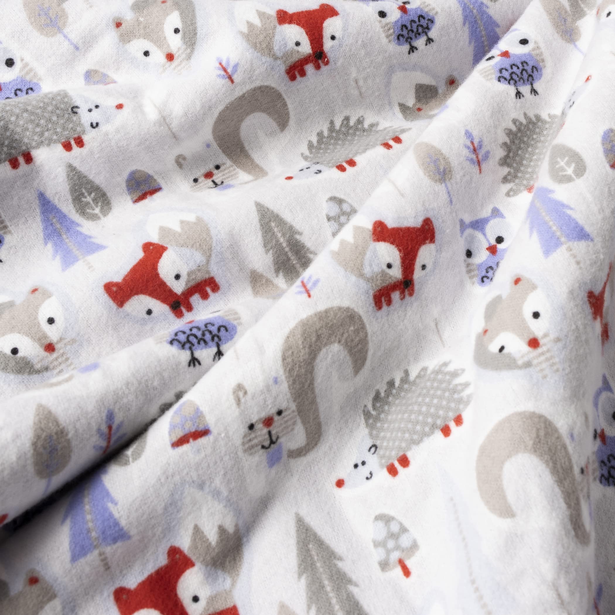 Winter Park Fitted Crib Sheet - 100% Cotton; White, Tan, Gray, Pink, Orange, Blue, Yellow, Brown; Fully Elasticized; 10-Inch Pockets; Fits Standard Crib Mattress 28 in x 52 in;