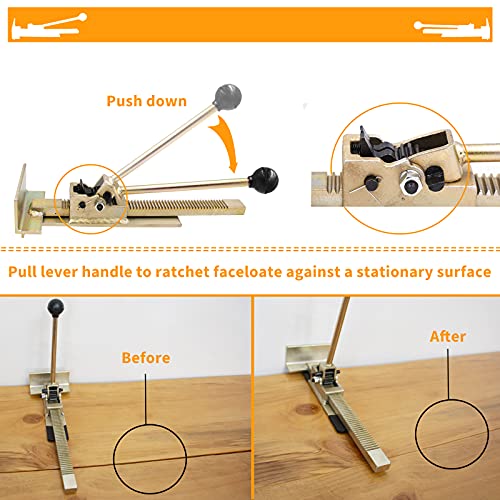 Professional Hardwood Flooring Installation kit - Flooring Jack Tools, for Different Thickness Flooring/Wood Installation Straightening Laminate Hardwood Flooring, Quick Release Plank Jack