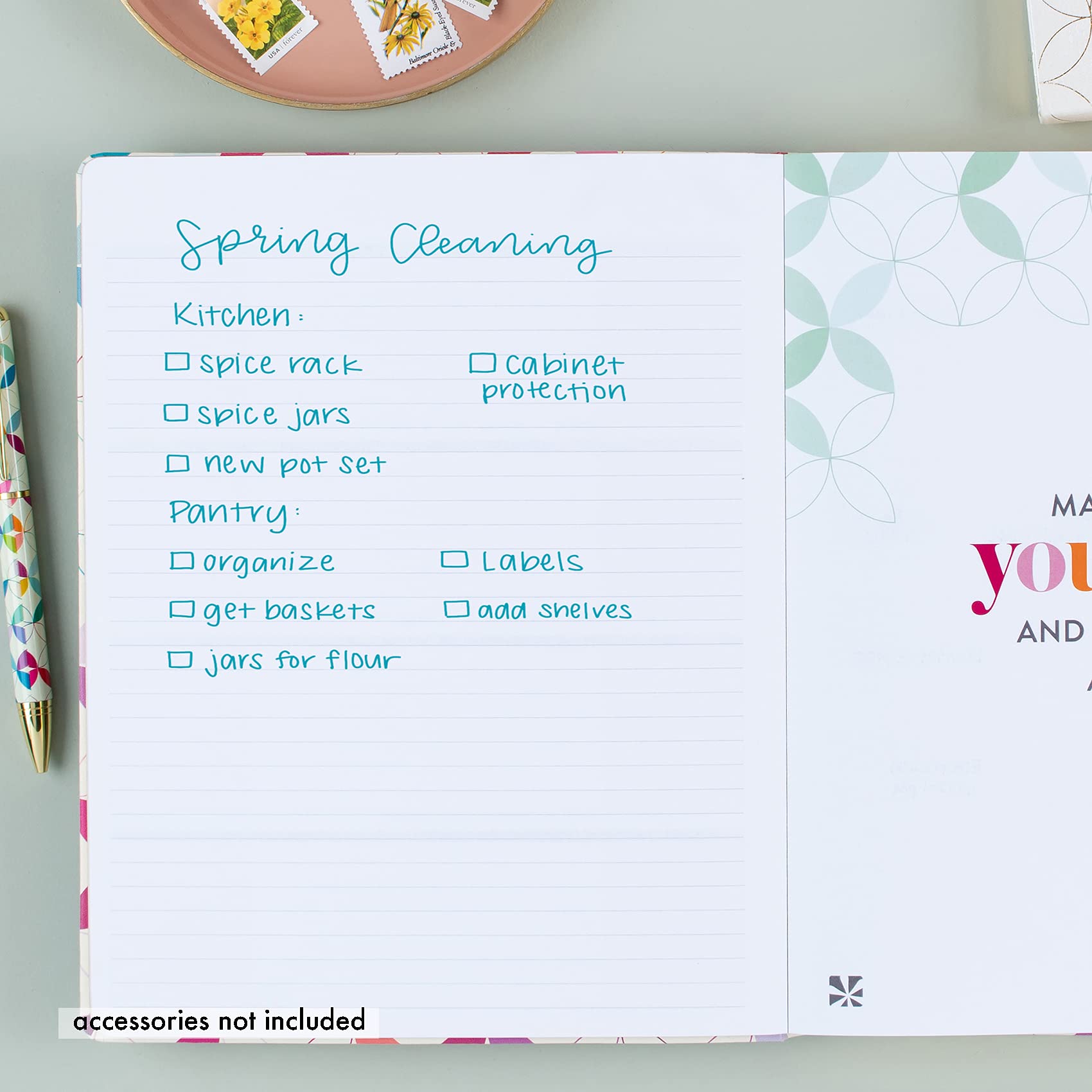 Erin Condren 8" x 10" 12 Month Soft Bound Life Planner - Mid Century Circles Cover + Mid Century Circles Interior Pages. Undated Horizontal Weekly and Monthly Agenda