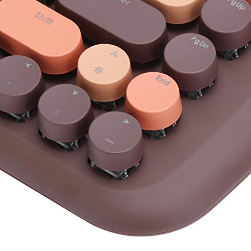 Heayzoki Gaming Keyboard,Blue Switch Wired Keyboard with 84 Keys Retro Gaming Keyboard for Home Office Computer,with The Best Gaming Experience (Candy-M Mechanical Wired Chocolate Mixed Color)