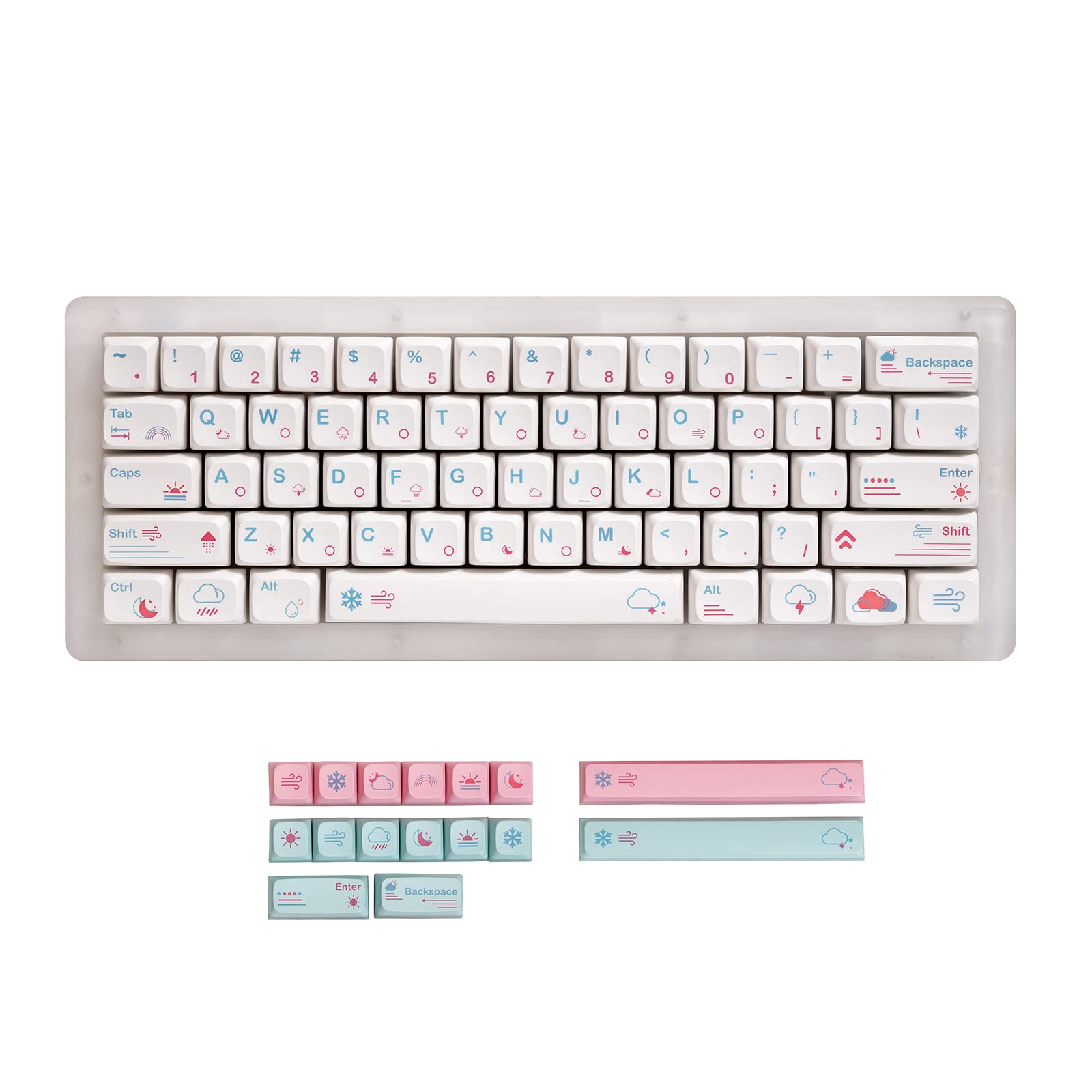 GK GAMAKAY K61 Pro 60% RGB Gasket Mechanical Keyboard, Bluetooth/USB-C Wired/2.4GHz Wireless 61 Keys Hot Swap Gaming Keyboard with CNC Acrylic Base XDA Profile PBT Keycaps (Gateron Brown Switch)