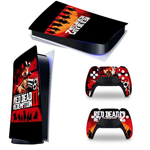 Cowboy Hunter PS5 Digital Edition Whole Body Vinyl Skin Sticker Decal Cover for Playstation 5 Digital Edition System Console and Controllers