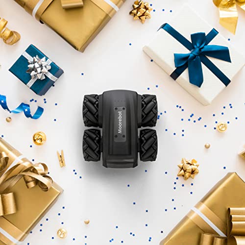 Moorebot Scout - Versatile Tiny AI Camera Robot, Pets/Elderly Watching/Security/Smart Home/Crawlspace Inspection, 1080P, Auto Patrol, Nightvision, Track Option, Indoor (2023)