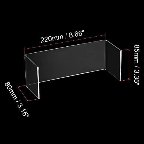 uxcell Shoes Display Stand Rack, 220x80x85mm Acrylic Storage Shelf Holder Clear