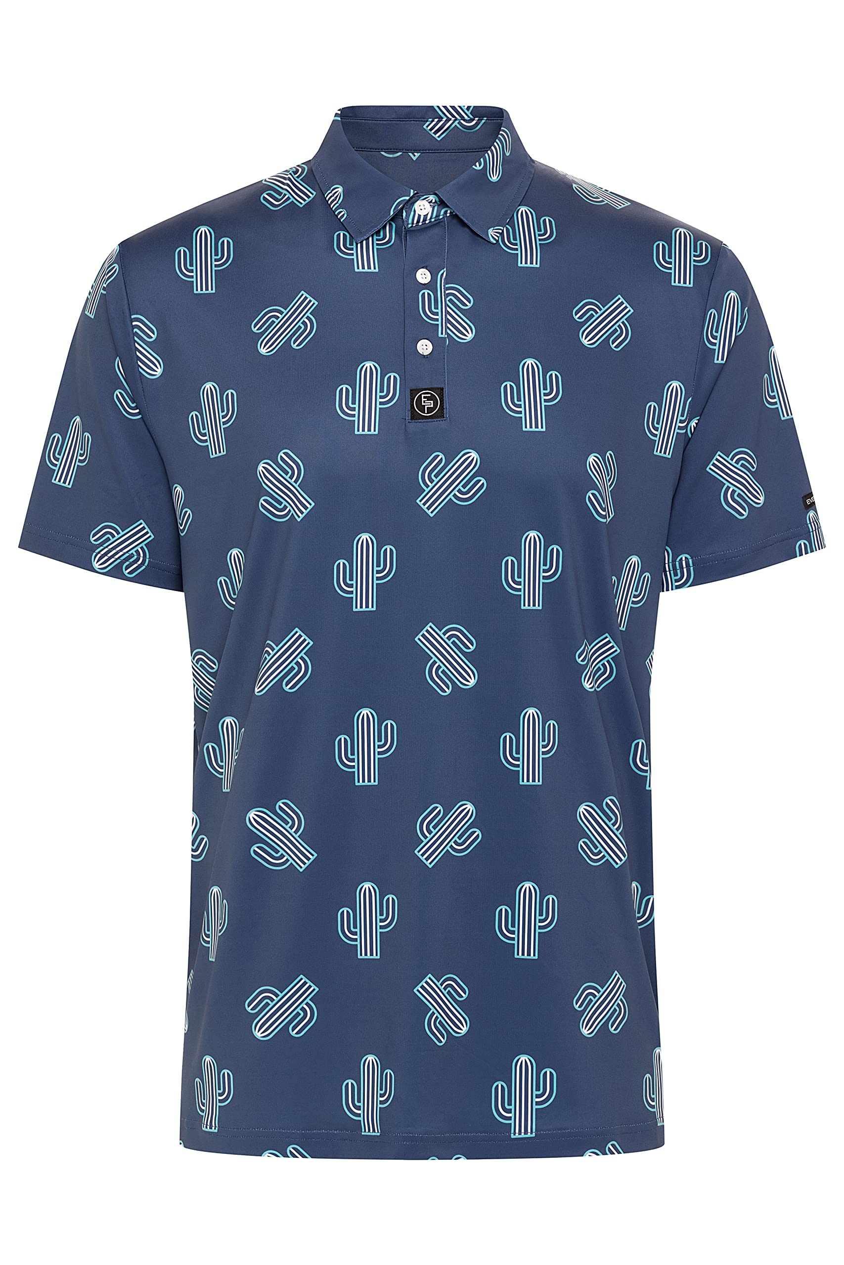 Even Par Golf - Performance Golf Polo Shirt - Neon Cactus (as1, Alpha, x_l, Regular, Regular)