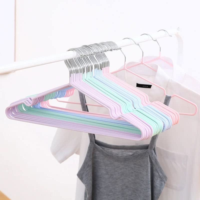 N/A Clothes Hanger Household Non-Slip Metal Drying Rack for Adult Suit Plus Length Clothing Hanger (Color : A, Size : 40 * 20cm)