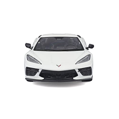 Maisto 1:24 Assembly Line 2020 Chevrolet Corvette Stingray Coupe, White
