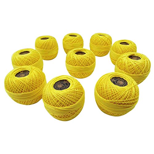 S2J Set of 10 Pcs Cotton Crochet Knitting Thread Tatting Yarn Embroidery Ball