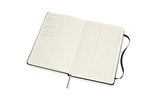 Moleskine PRO Notebook, Hard Cover, Large (5" x 8.25") Professional Project Planning, Black, 240 Pages
