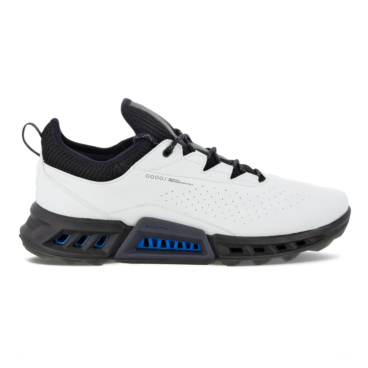 ECCO Men's Biom C4 Gore-TEX Waterproof Golf Shoe, White/Black, 8-8.5
