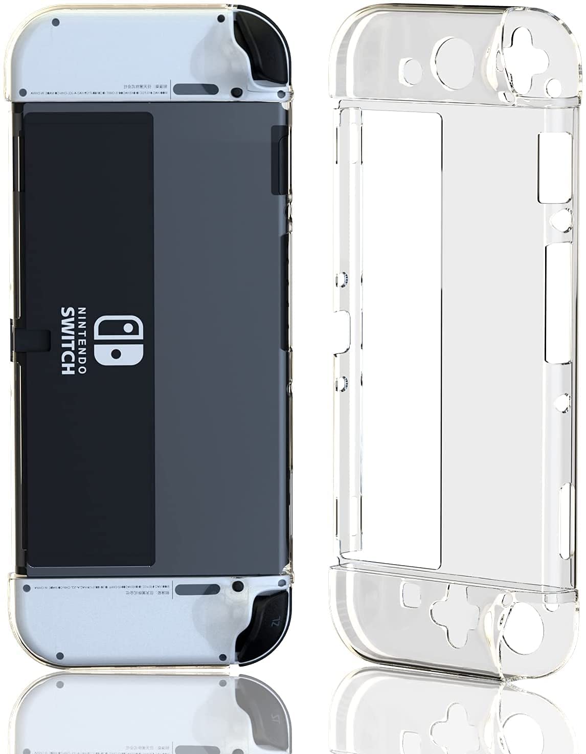 ECHZOVE Nintendo Switch OLED Protective Case, Switch OLED Clear Cover Case TPU Case for Joyons, Case for Nintendo Switch OLED 2023