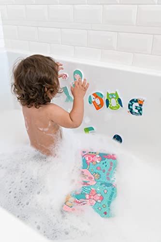 Stephen Joseph, Floating ABC Foam Bath 35-Piece Toy Set, Blue (SJ1148)